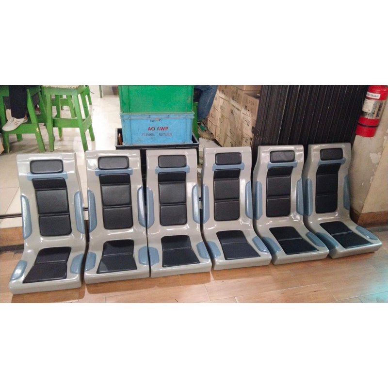 Jual jok kursi fiber penumpang kapal elf truk bus busway design sporty ...