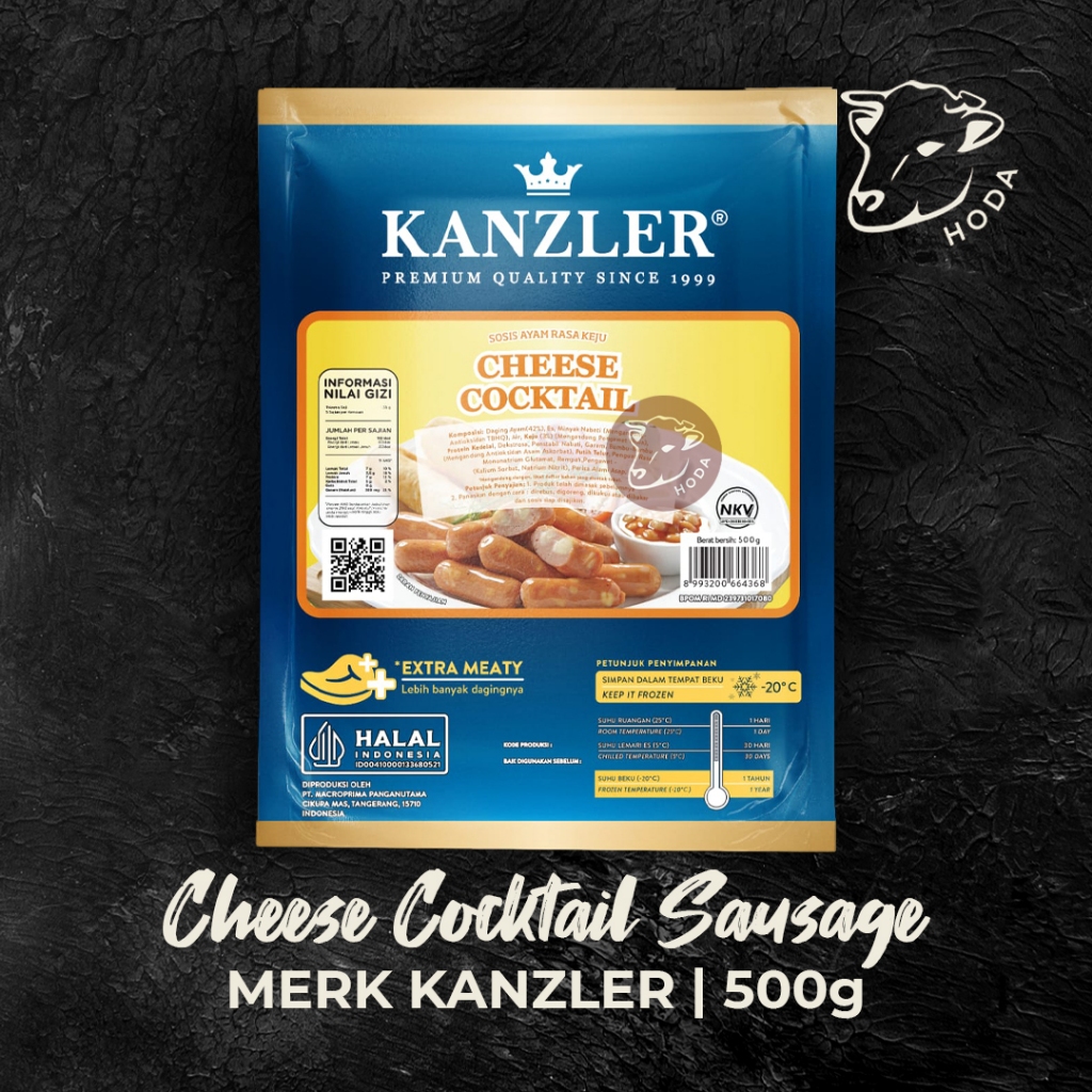 Jual Kanzler Cheese Cocktail Sausage / Sosis Breakfast Keju 500gr ...