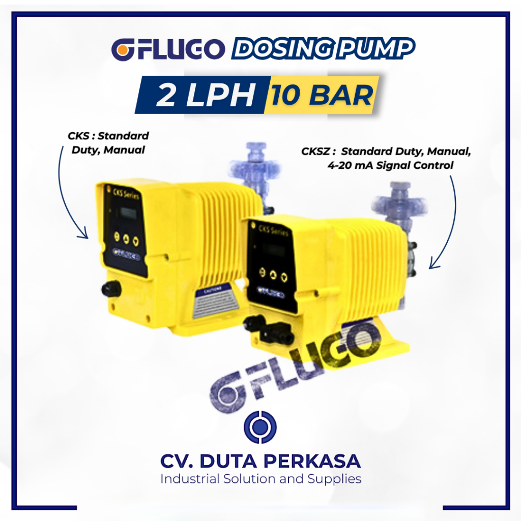 Jual Dosing Pump FLUGO CKS 2 LPH 10 Bar Pompa Dosing Kimia | Shopee ...