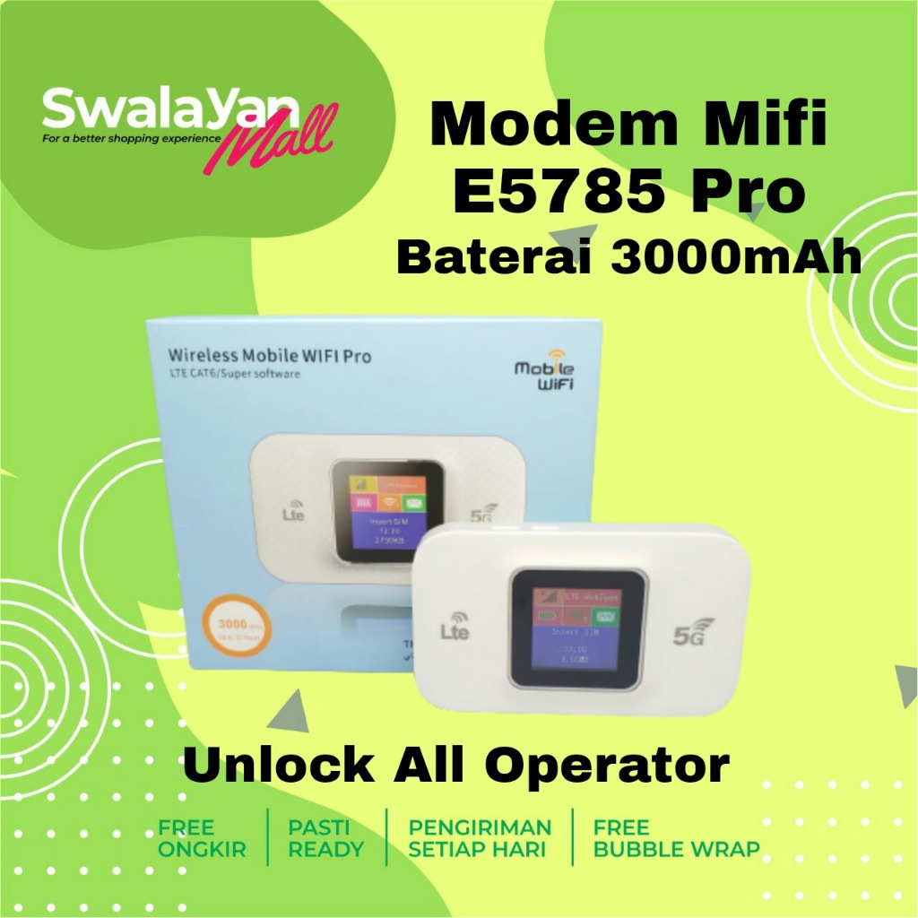 Jual Modem Wifi E5785 PRO Mifi 4G 300Mbps Unlock All Operator Bisa SMS ...