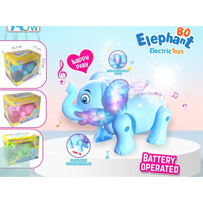 Jual Mainan Anak Robot Gajah Berjalan Light & Sound Animal Elephant ...