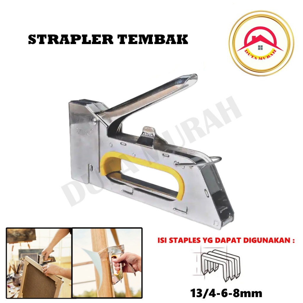 Jual Stapler Tembak 13/4-6-8 mm Guntacker Steples | Shopee Indonesia