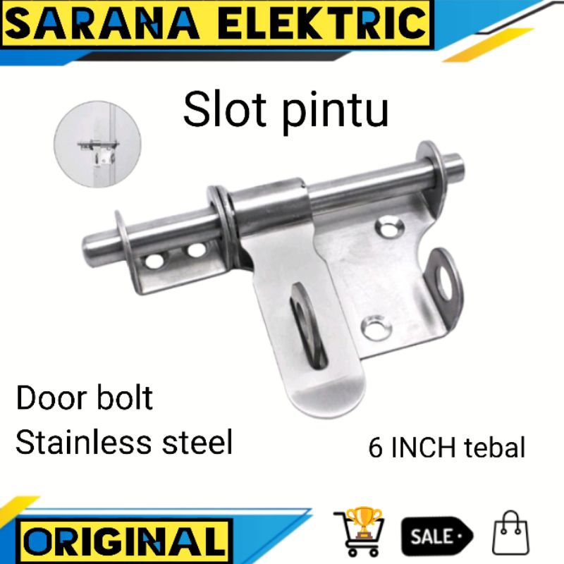 Jual Kunci slot stainless SUS 304 steel untuk pintu rumah / gudang ...