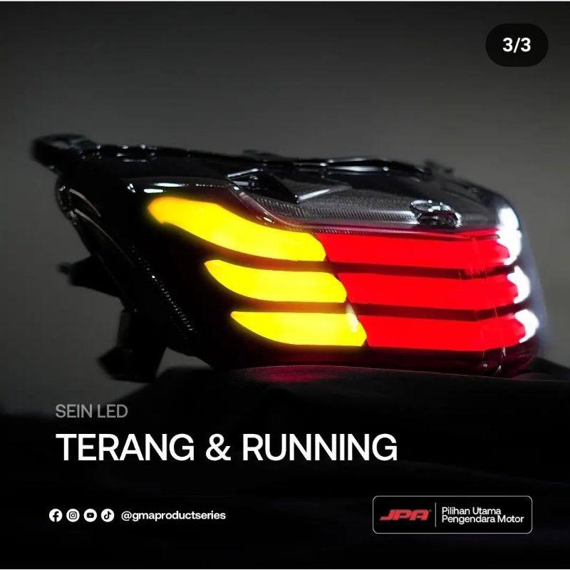 Jual lampu stop jpa new model 3 garis yamaha nmax 155 old/ tail lamp ...