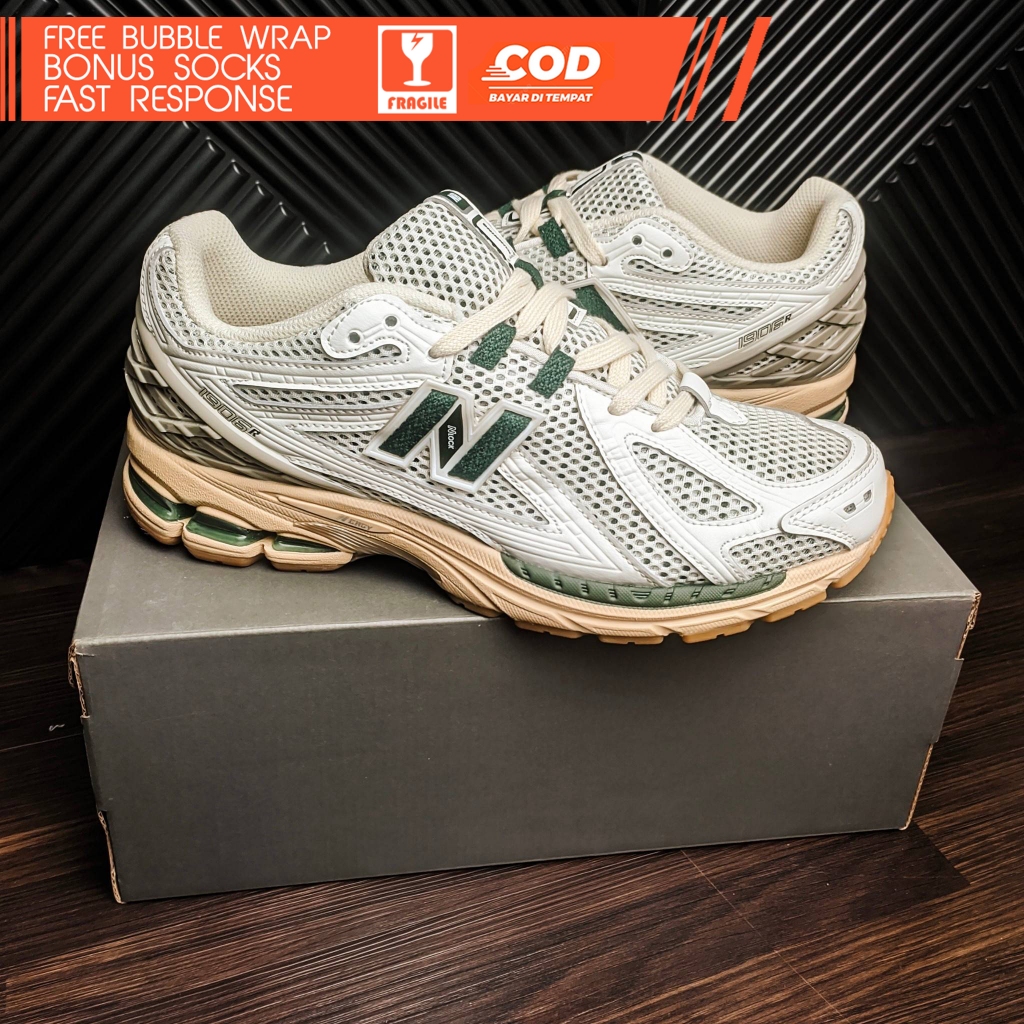 Jual New Balance 1906R White Green Cream Sepatu New Balance Pria ...