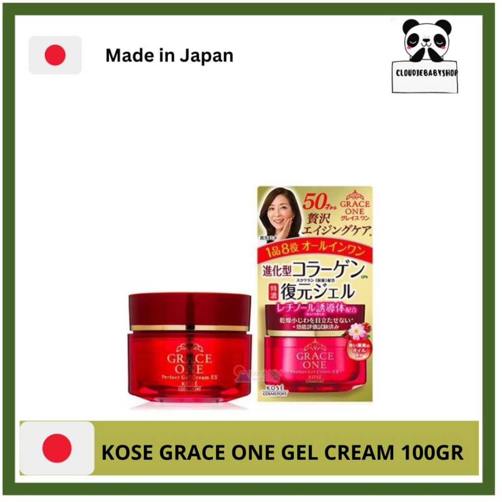 Jual KOSE Grace One Perfect Gel Cream EX Repair Gel 100gr original Japan | Shopee Indonesia