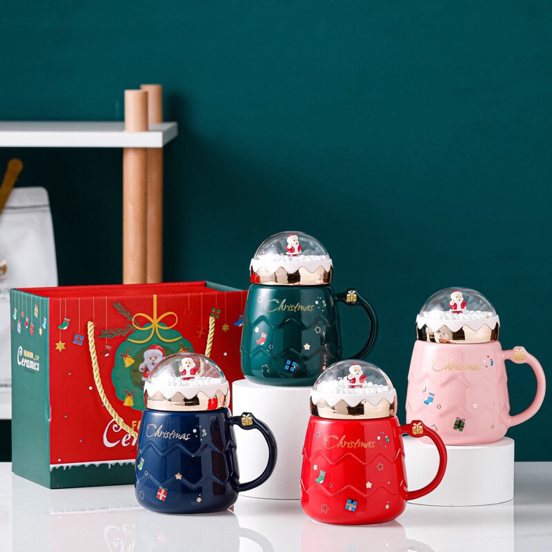 Jual Santa Series - Christmas Mug, Christmas Glass, Gelas Natal, Gelas ...