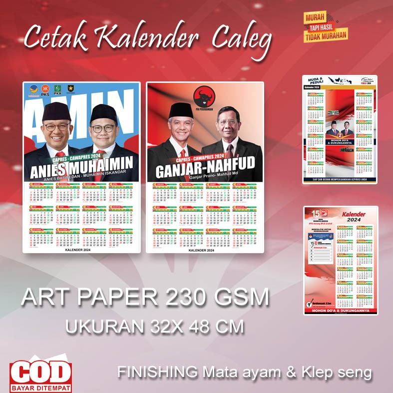 Jual KALENDER 2025 CUSTOME TERMURAH KALENDER CALEG PARTAI | Shopee ...