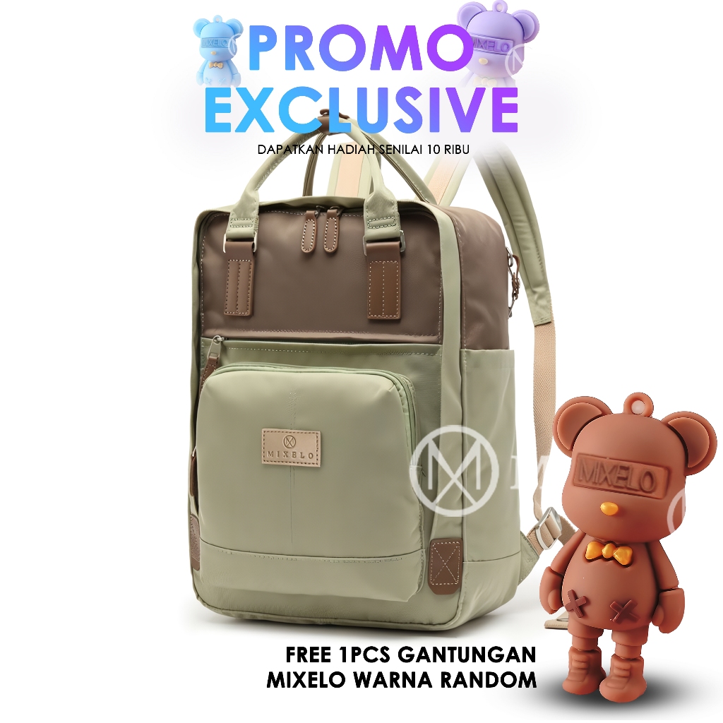 Jual Terbaru!!! Tas trendy Mixelo 78007 Tas Ransel unisex Tampilan ...