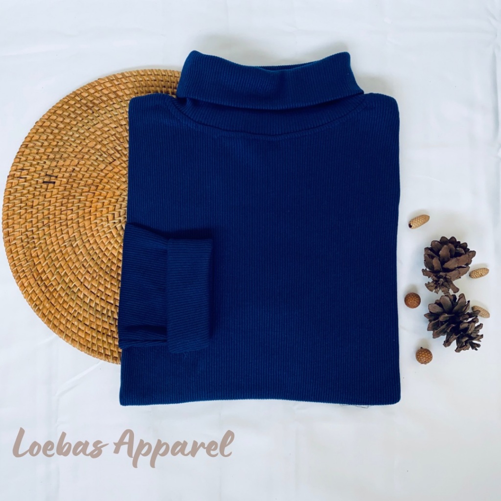 Jual Kaos Turtleneck Pria Lengan Panjang Turtle neck Korean Style Leher ...