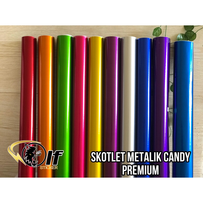 Jual Skotlet Metalik Candy glossy premium profix merah maroon metalik ...