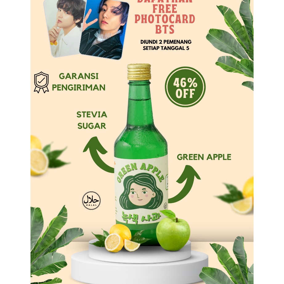 Jual [KODE LTNJH] MILK Mojiso Moji-chu Korean Sparkling Water Soju ...