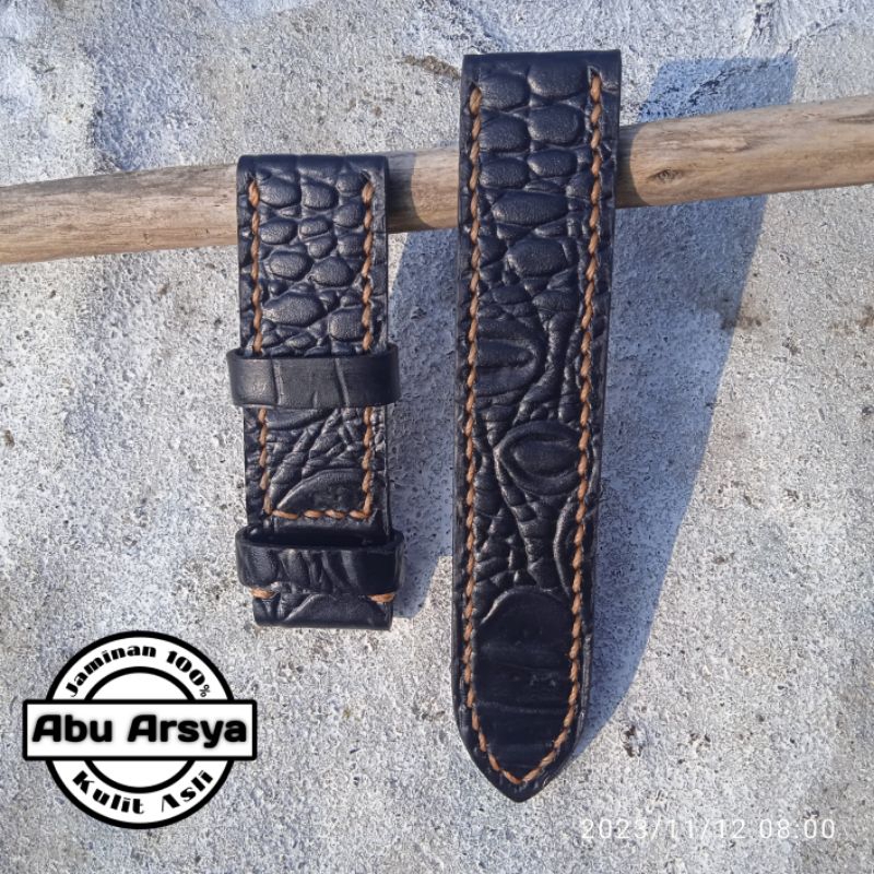 Jual Strap Kalep Tali Jam Kulit Motif Croco Kulit Asli Hand Made Ac