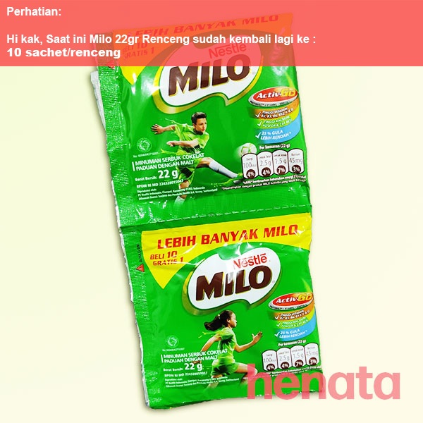Jual Milo Sachet 22gr Renceng | Shopee Indonesia