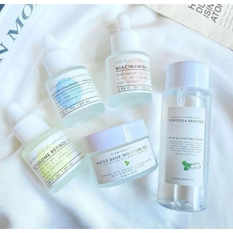 Jual EIEM BEAUTY Water Bank Moisturizer Toner Serum Acne Brightening ...