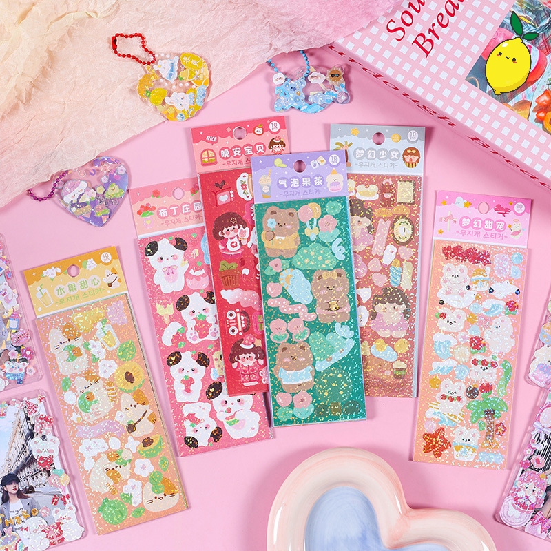 Jual Stiker Lucu House of Rainbow Hologram Diary Deco Stickers | Shopee ...