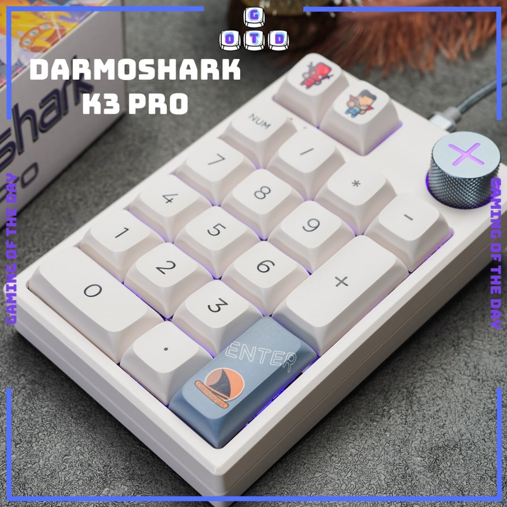 Jual Darmoshark K3 Pro Numpad Mechanical Keyboard 3-Mode Wireless with Knob | Shopee Indonesia