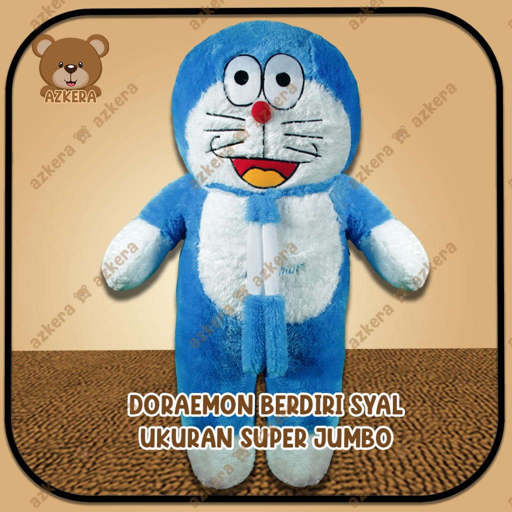 Jual BONEKA DORAEMON BERDIRI SYAL UKURAN SUPER JUMBO TINGGI 170 cm ...