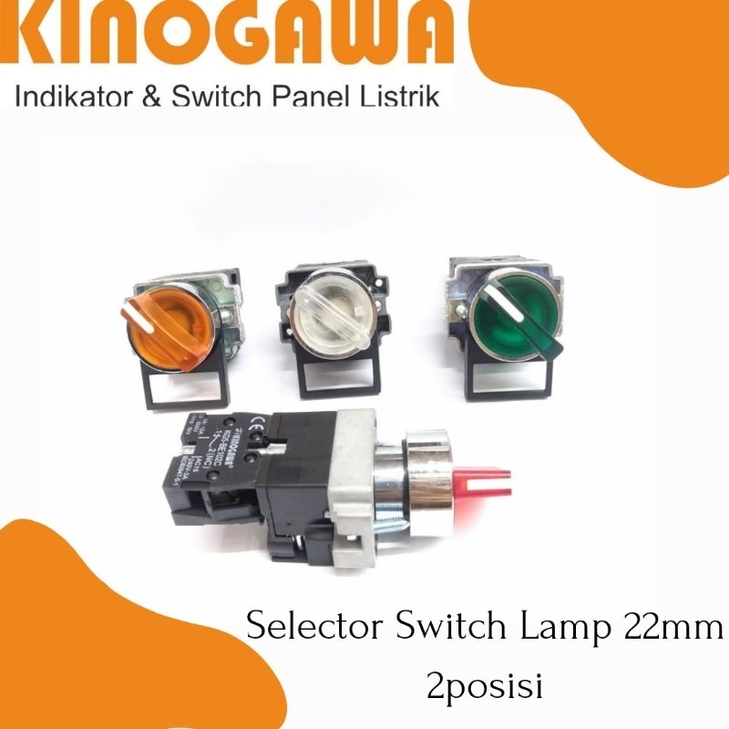 Jual Selector Switch 22mm 2 Posisi ON OFF Lampu LED KINOGAWA | Shopee ...