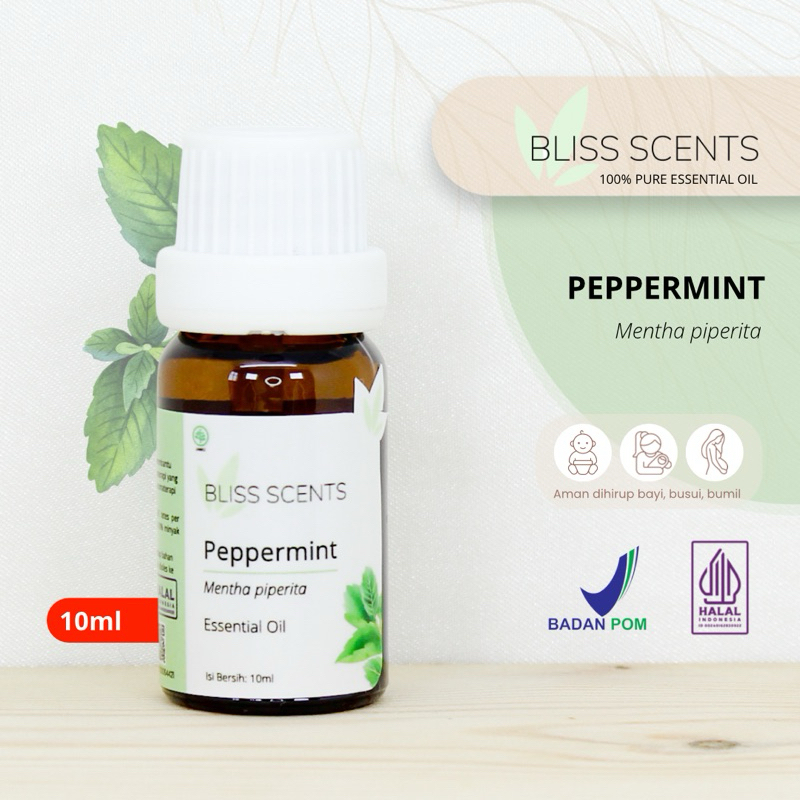 Jual BLISS SCENTS Peppermint Essential Oil 100% Murni Therapeutic Grade Aromatherapy Aromaterapi ...
