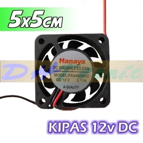 Jual Fan DC 5cmx5cm Kipas Fan Dc 12V 5cm 5x5 Cm | Shopee Indonesia