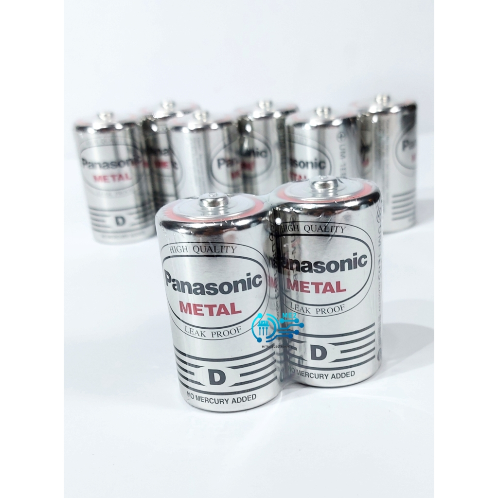 Jual 2pcs Batu Baterai Panasonic Metal Jumbo Tipe D LR20 Baterai Besar ...
