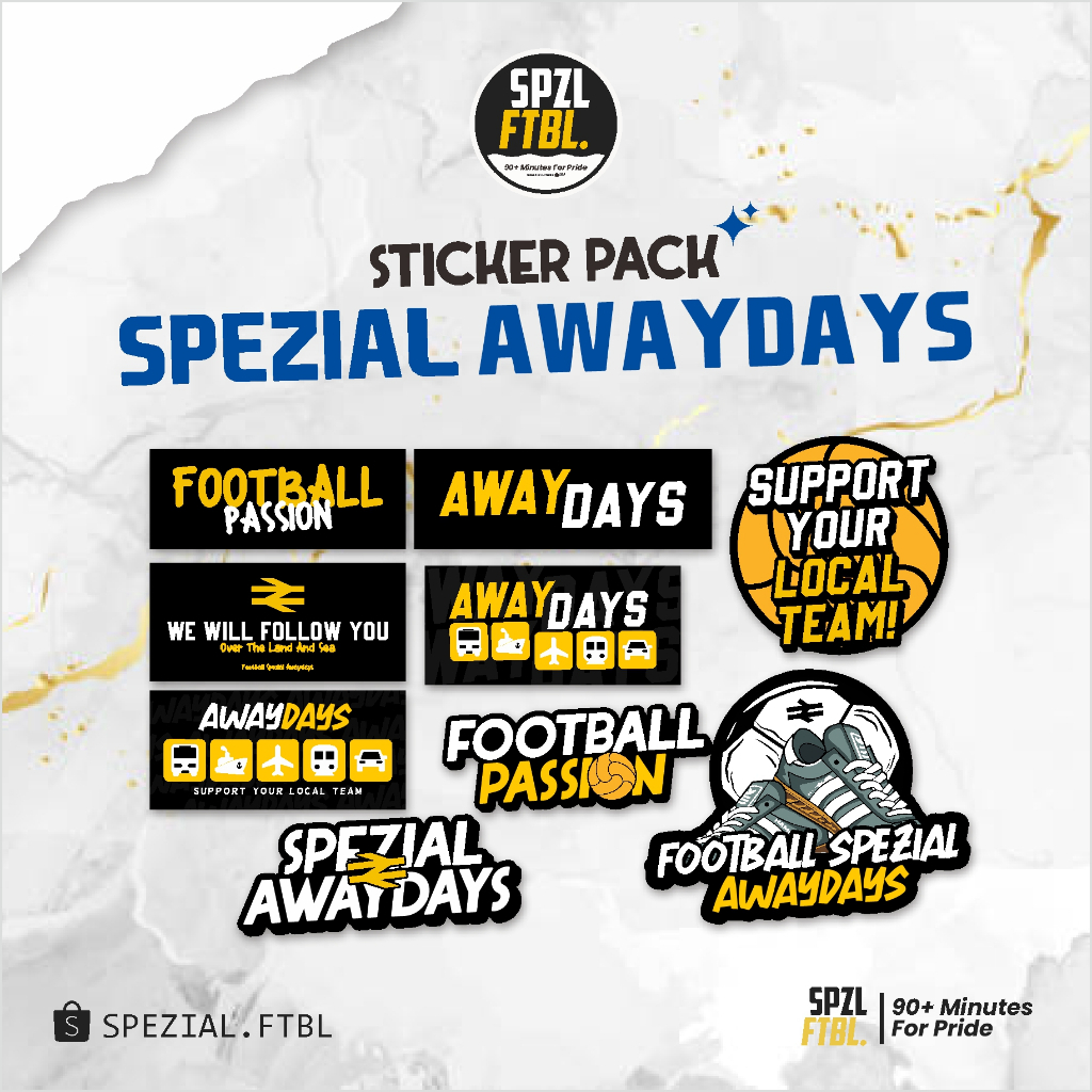 Jual STICKER PACK SPEZIAL AWAYDAYS 1 - STIKER FOOTBAL CASUAL, STIKER ...