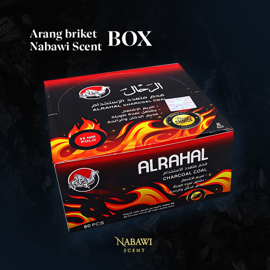Jual 1 BOX ARANG MAGIC Charcoal Premium Briket Alrahal Bukhur Nabawi ...