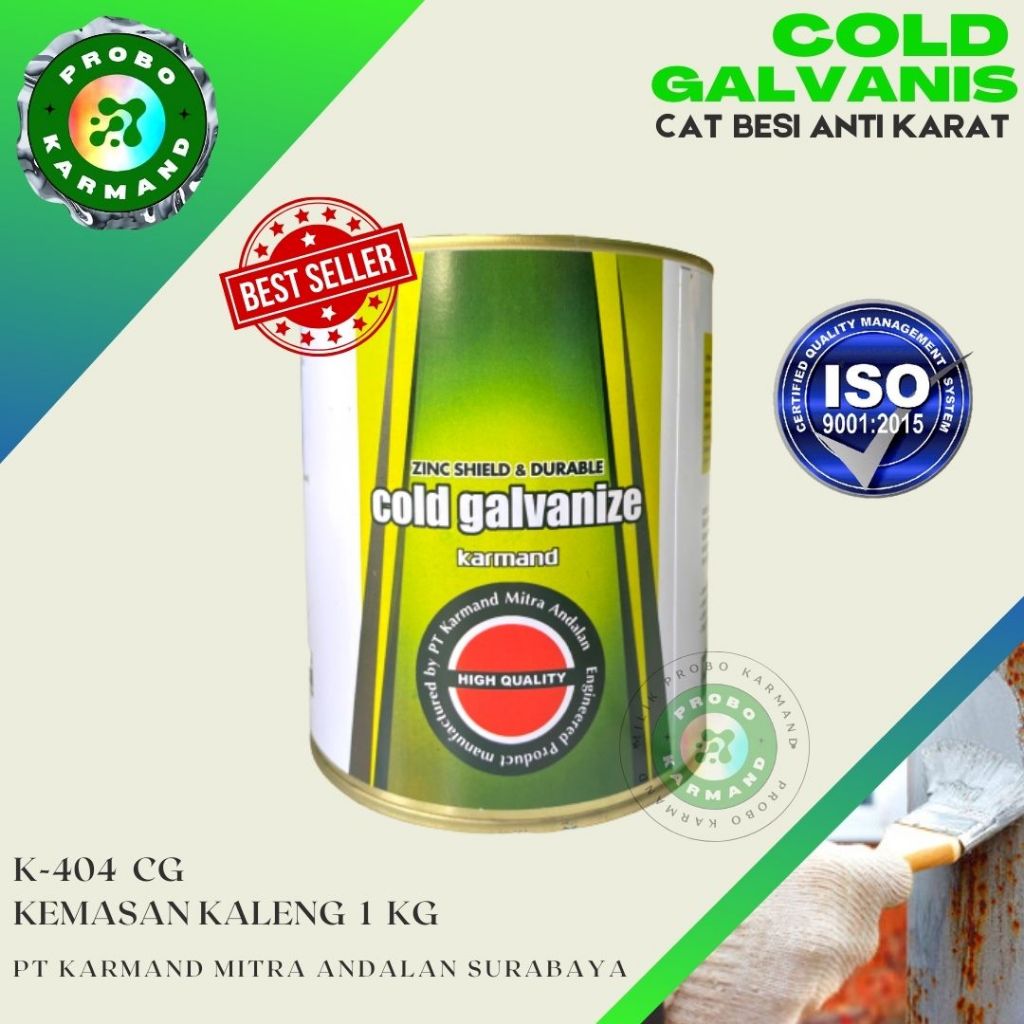 Jual cold galvanis karmand anti karat cat kayu besi Cold Galvanize 1 Kg ...