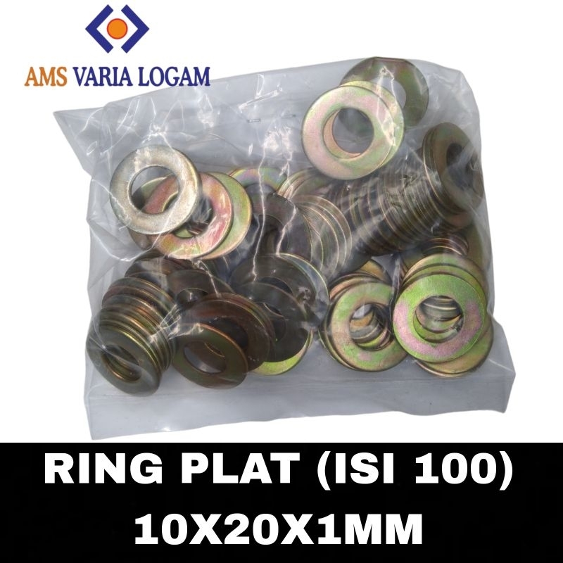 Jual RING PLAT M10 | RING PLAT 10X20X1MM | RING PLAT M10 ISI 100 | RING ...