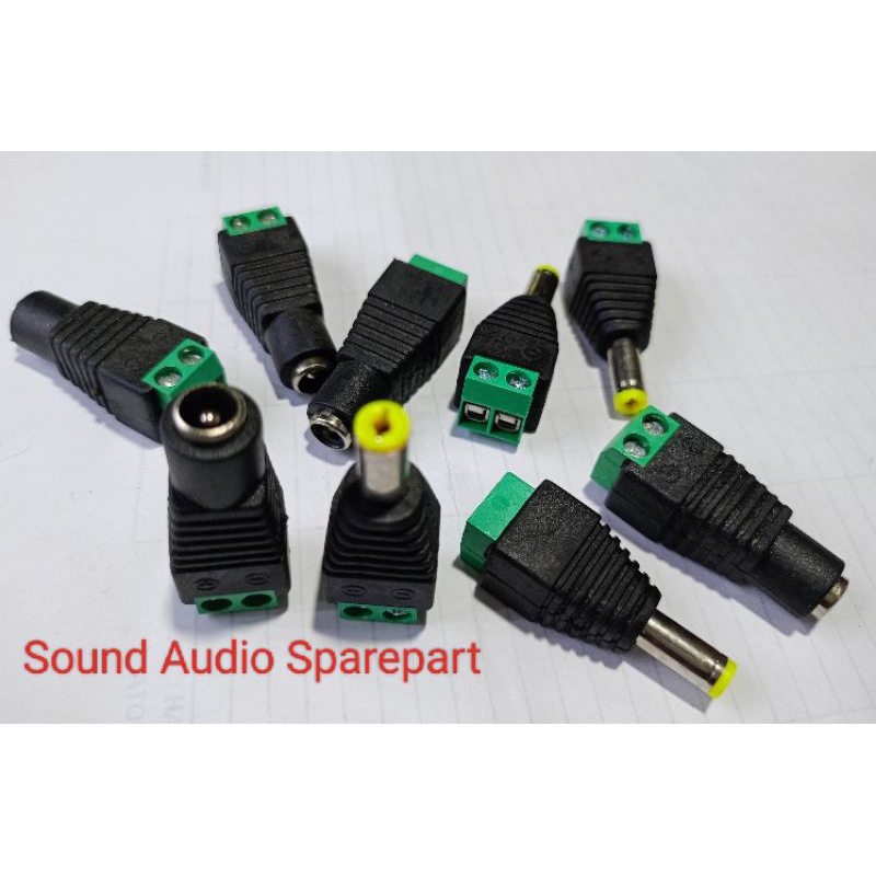Jual JACK/SOKET DC CCTV MALE/FEMALE.. JACK/SOKET DC KONEKTOR CCTV ...