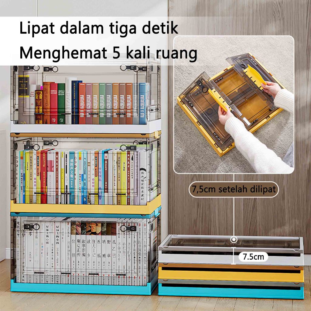 Jual Storage box kotak penyimpanan kotak plasti transparan box Folding ...