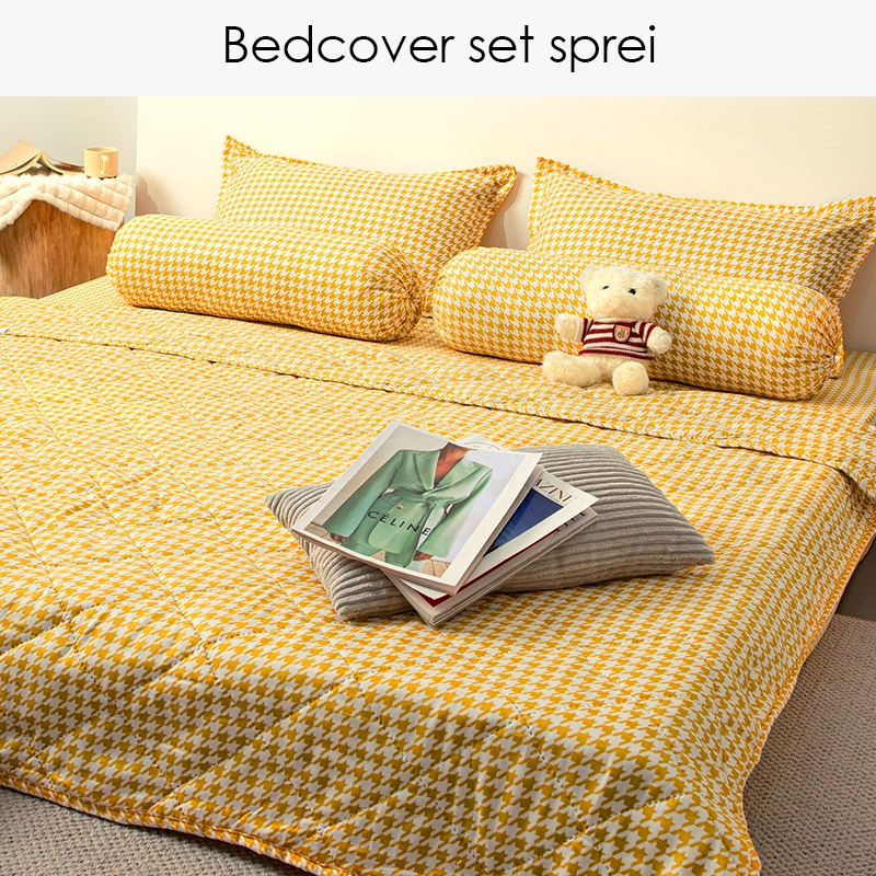 Jual Bedcover + 1 Sprei Queen size 160X200CM + 2 Sarung Bantal+ 2 ...
