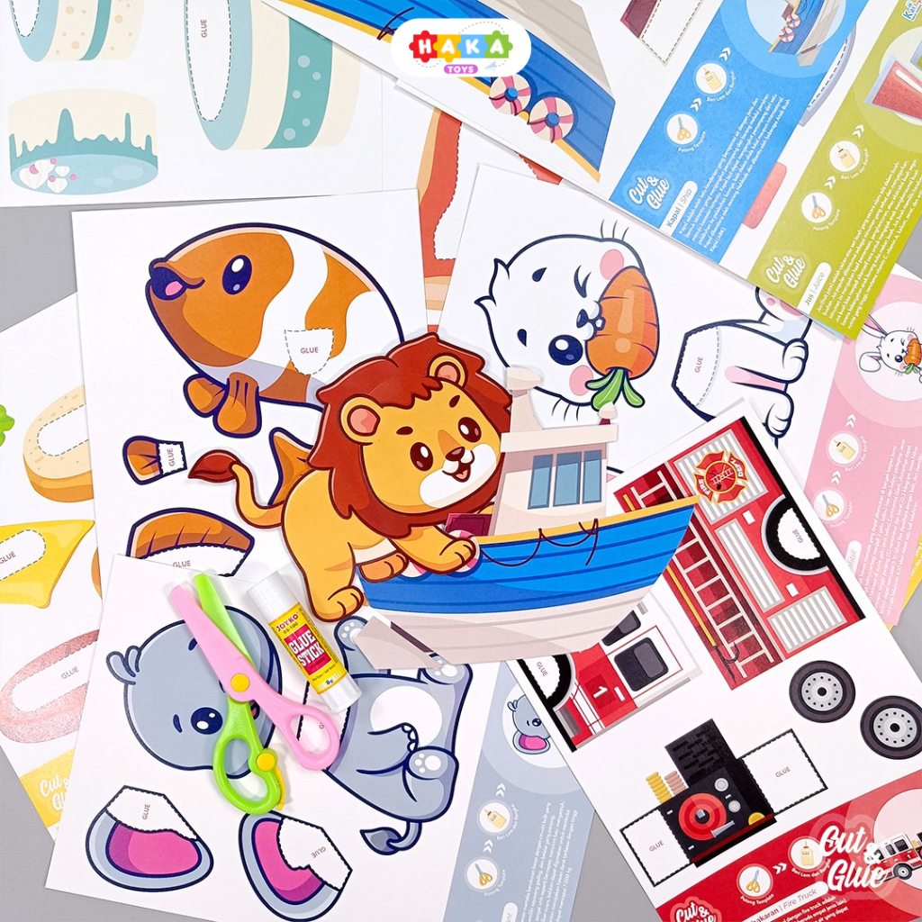 Jual Cut and Glue/ / Aktivitas Menggunting dan Menempel Scissor Skill ...