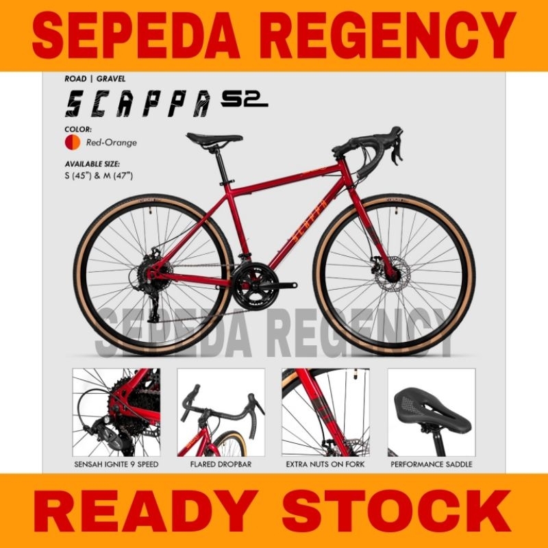 Jual Sepeda Gravel GENIO SCAPPA S2 700C 18 Speed Road Bike | Shopee ...