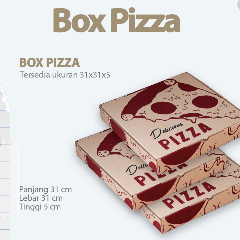 Jual Kotak Pizza Motif Ukuran 20/22/26/33 ( Kardus) Per 1 Lembar ...