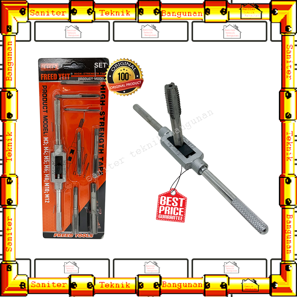 Jual Tap Drat Ulir Luar Dalam 8Pcs Freed / Hand Tap Pembuka Baut Patah ...
