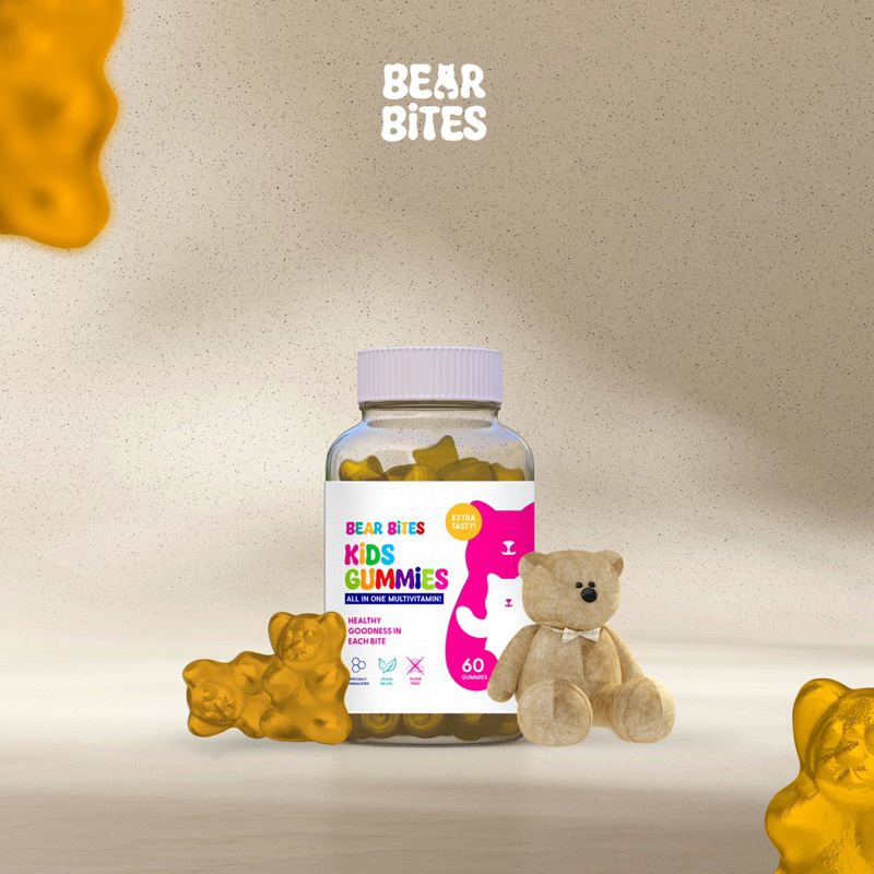 Jual Bear Bites Kids Multivitamin Supplement Gummies - 60 Delicious ...