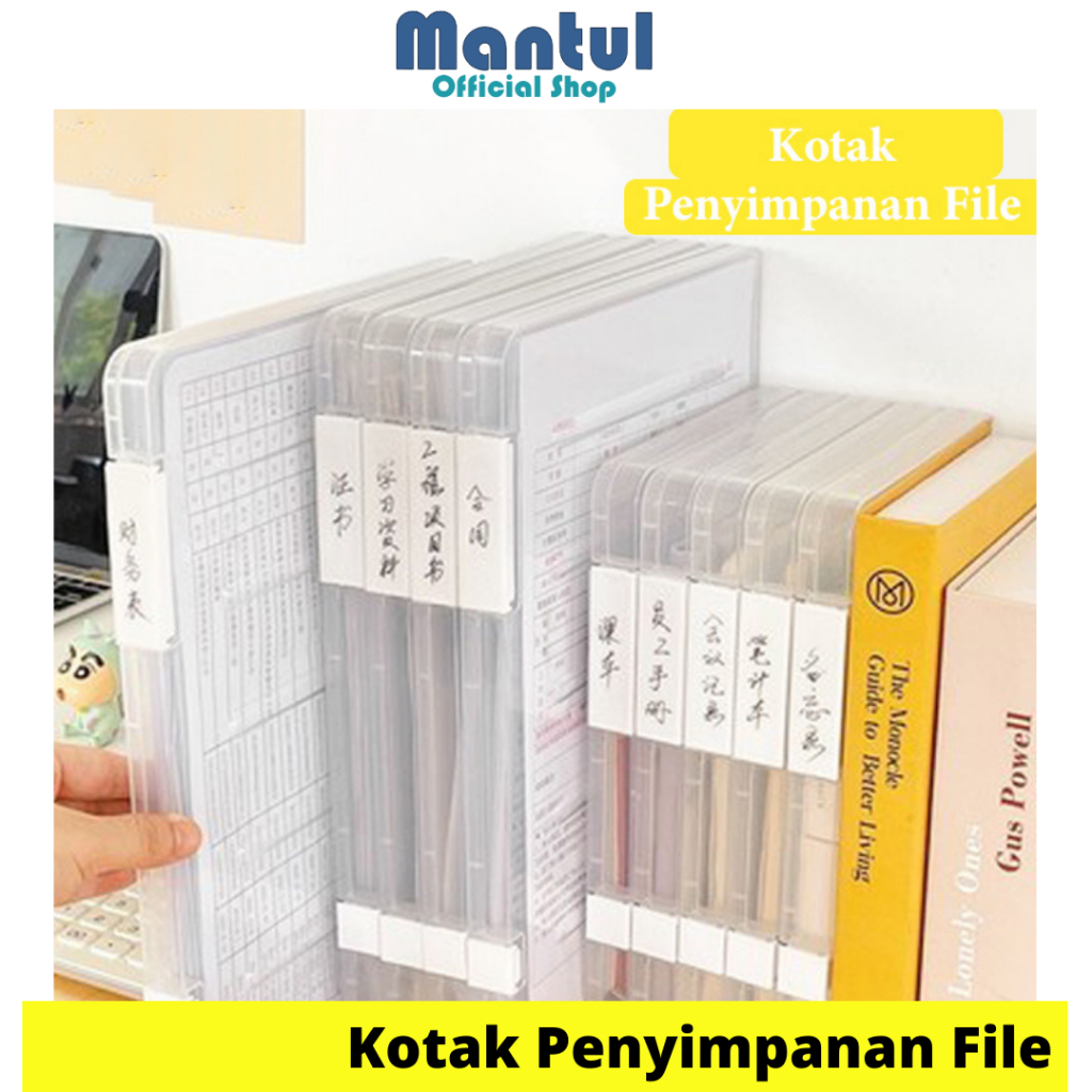 Jual Mantul - Kotak Penyimpanan Dokumen A4 A5 Kotak Penyimpanan Plastik ...