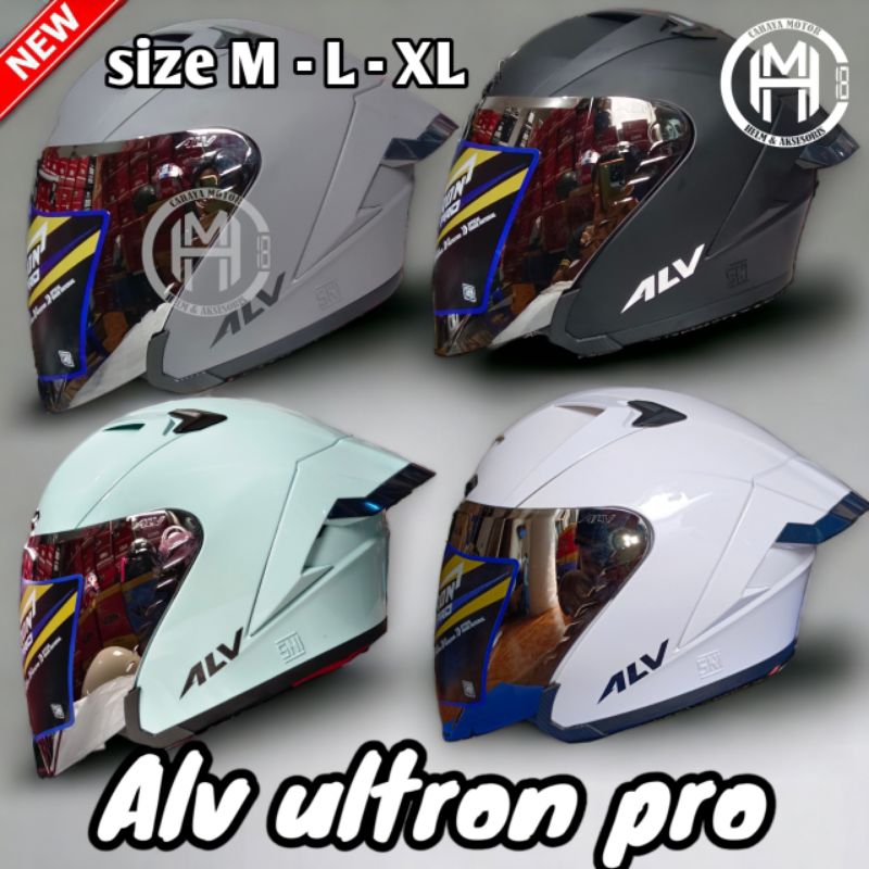 Jual HELM ALV ULTRON PRO SOLID|Half face terbaru HELEM KEREN | Shopee ...