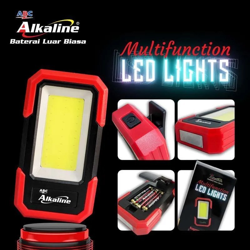 Jual Senter ABC Alkaline Emergency Light LED Multifungsi 3 Mode ...