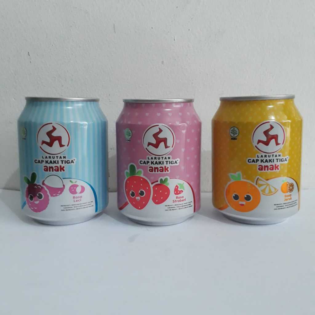 Jual Larutan Cap Kaki Tiga anak kaleng 250 ml | Shopee Indonesia