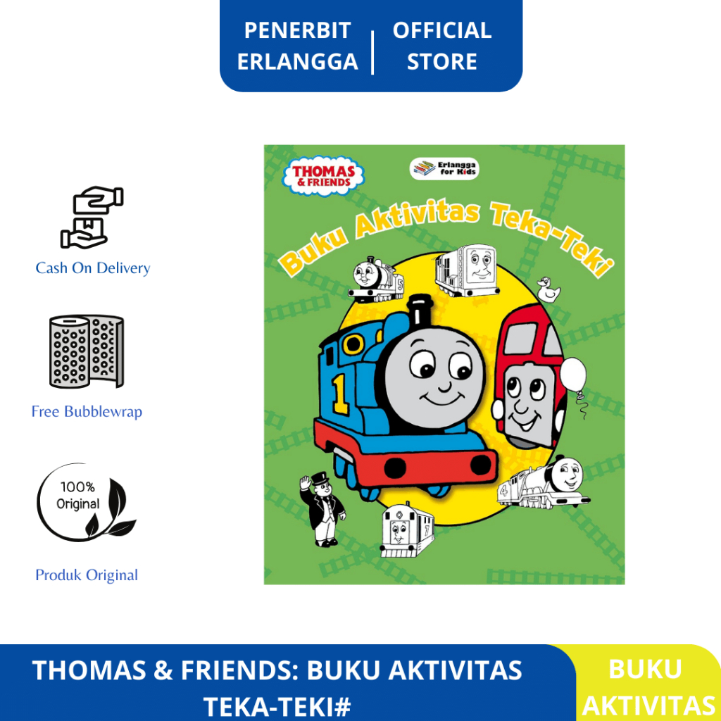 Jual [Erlangga Official] Buku Aktivitas Anak Thomas& Friends: Buku Aktivitas Teka Teki | Shopee ...