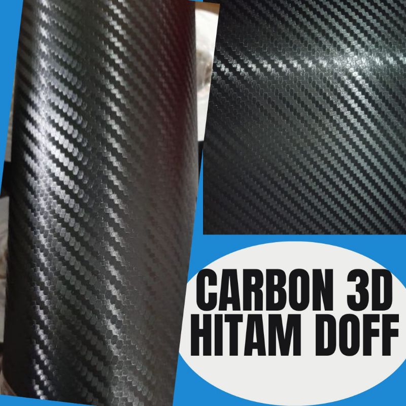 Jual SKOTLET CARBON 3D HITAM DOFF. | Shopee Indonesia