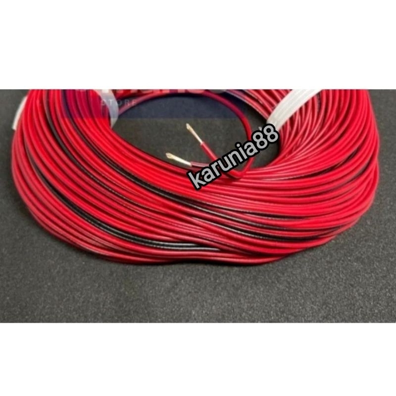 Jual kabel isi 2 awg24 merah strip hitam | Shopee Indonesia