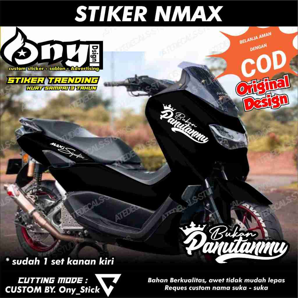 Jual STIKER NMAX TERBARU 2023 BUKAN PANUTANMU STRIPING NMAX VARIASI ...