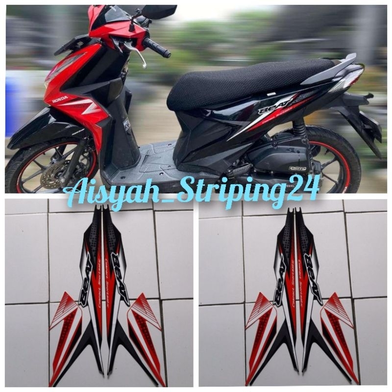 Jual STIKER STRIPING & LIS BODY MOTOR HONDA ALL NEW BEAT FI CBS TAHUN ...