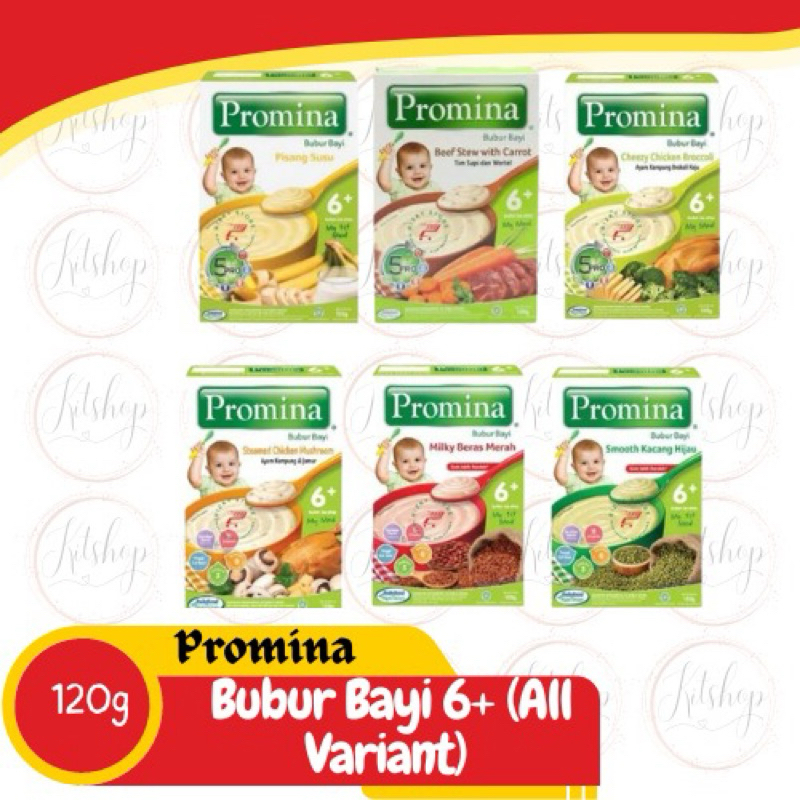 Jual Promina Bubur Bayi 6+ 120g (All Variant) | Shopee Indonesia
