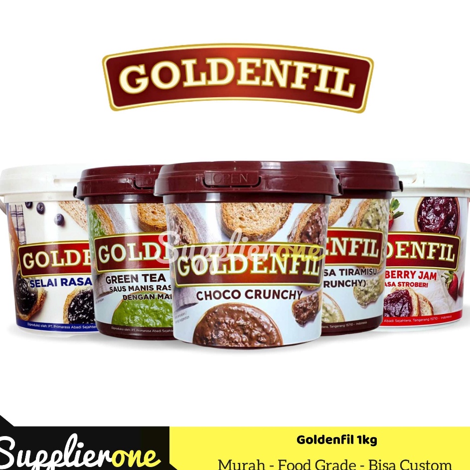Jual Terkini Goldenfil 1kg / Selai Roti Bakar / Toping Roti / Selai ...