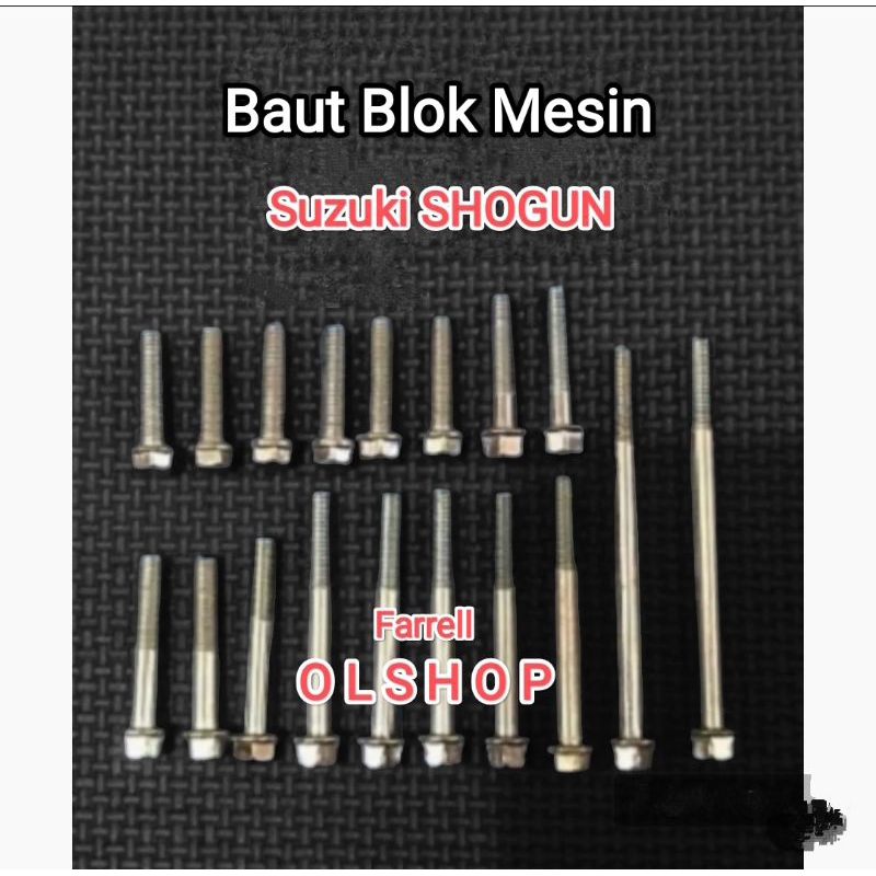 Jual Baut Baud Blok Mesin SUZUKI SHOGUN (1 set) | Shopee Indonesia